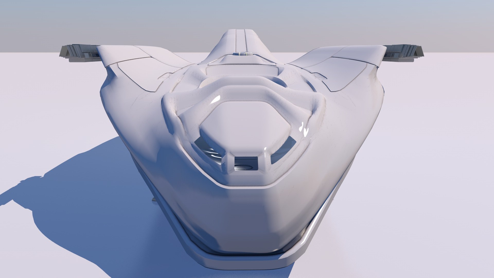 Aerodynamic Spacecraft 3D Model - TurboSquid 1311921