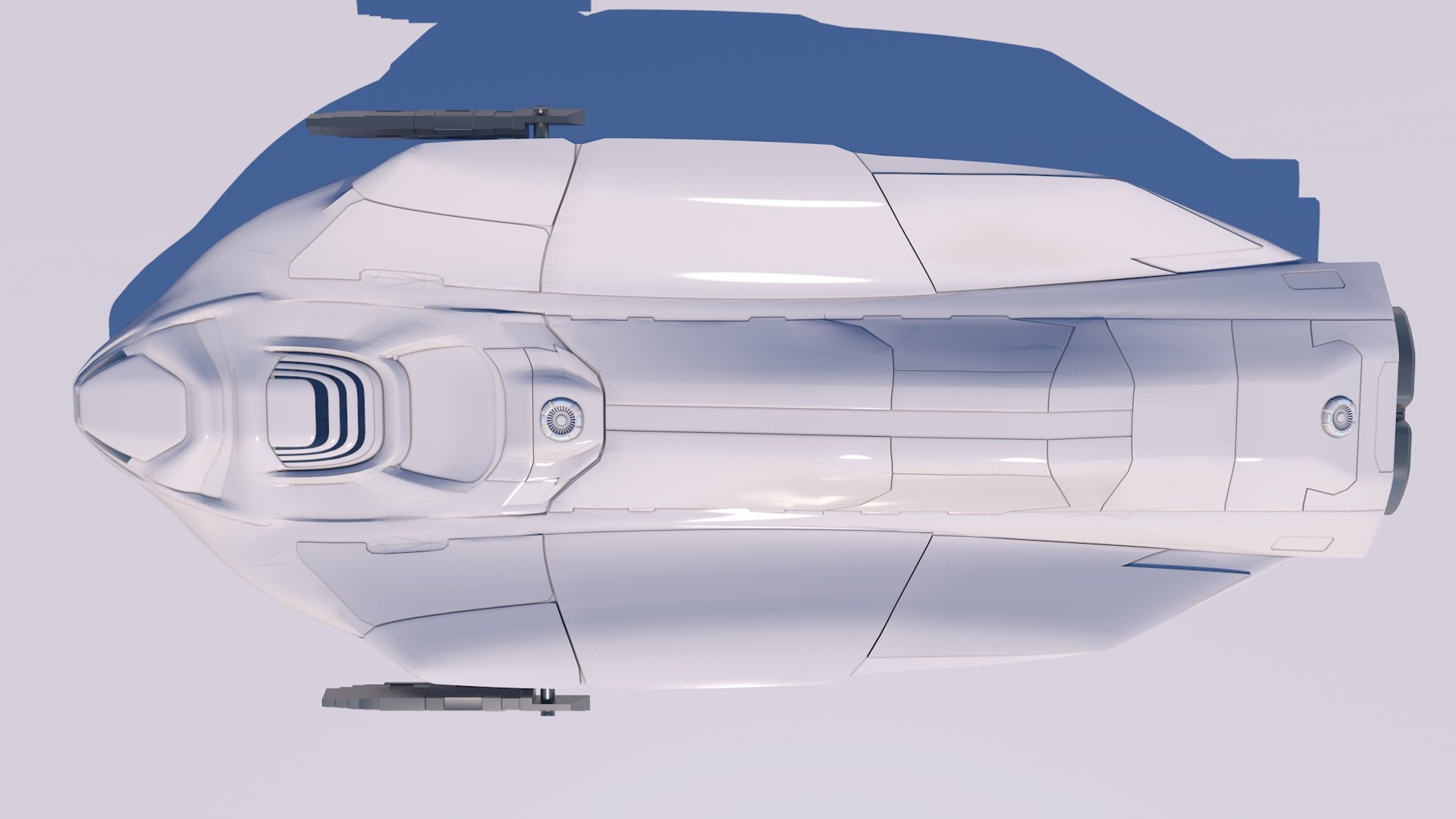 Aerodynamic Spacecraft 3D Model - TurboSquid 1311921