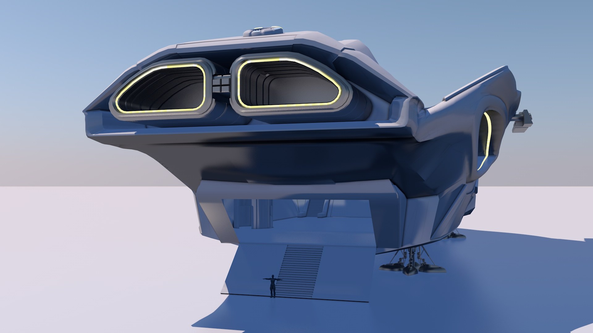 Aerodynamic Spacecraft 3D Model - TurboSquid 1311921