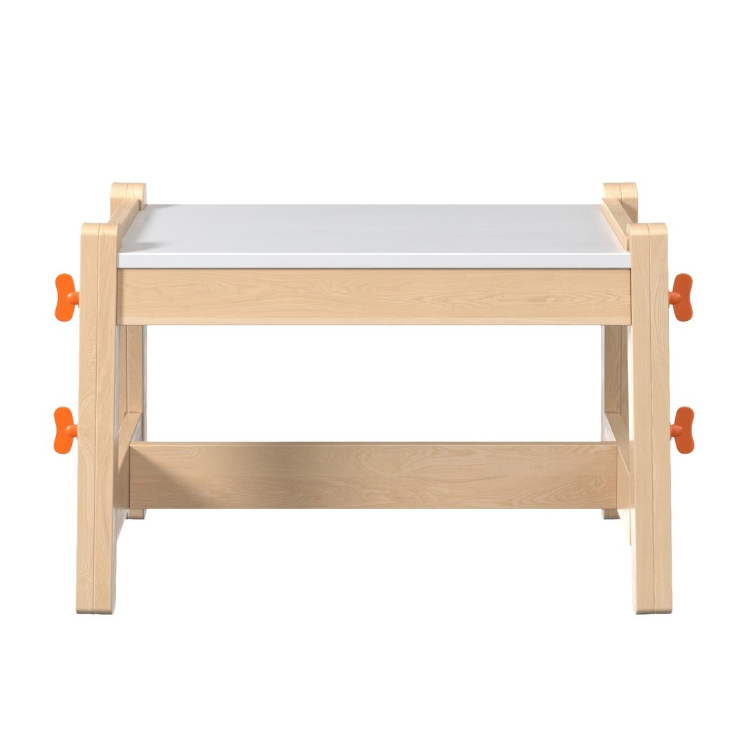 Flisat Childs Bench PBR 3D Model - TurboSquid 2142922