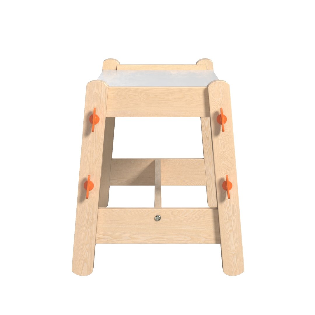 Flisat Childs Bench PBR 3D Model - TurboSquid 2142922