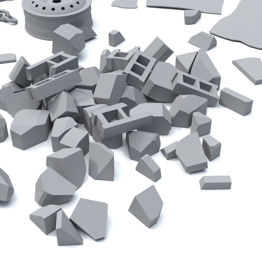 3D Industrial Debris Model - TurboSquid 1207942