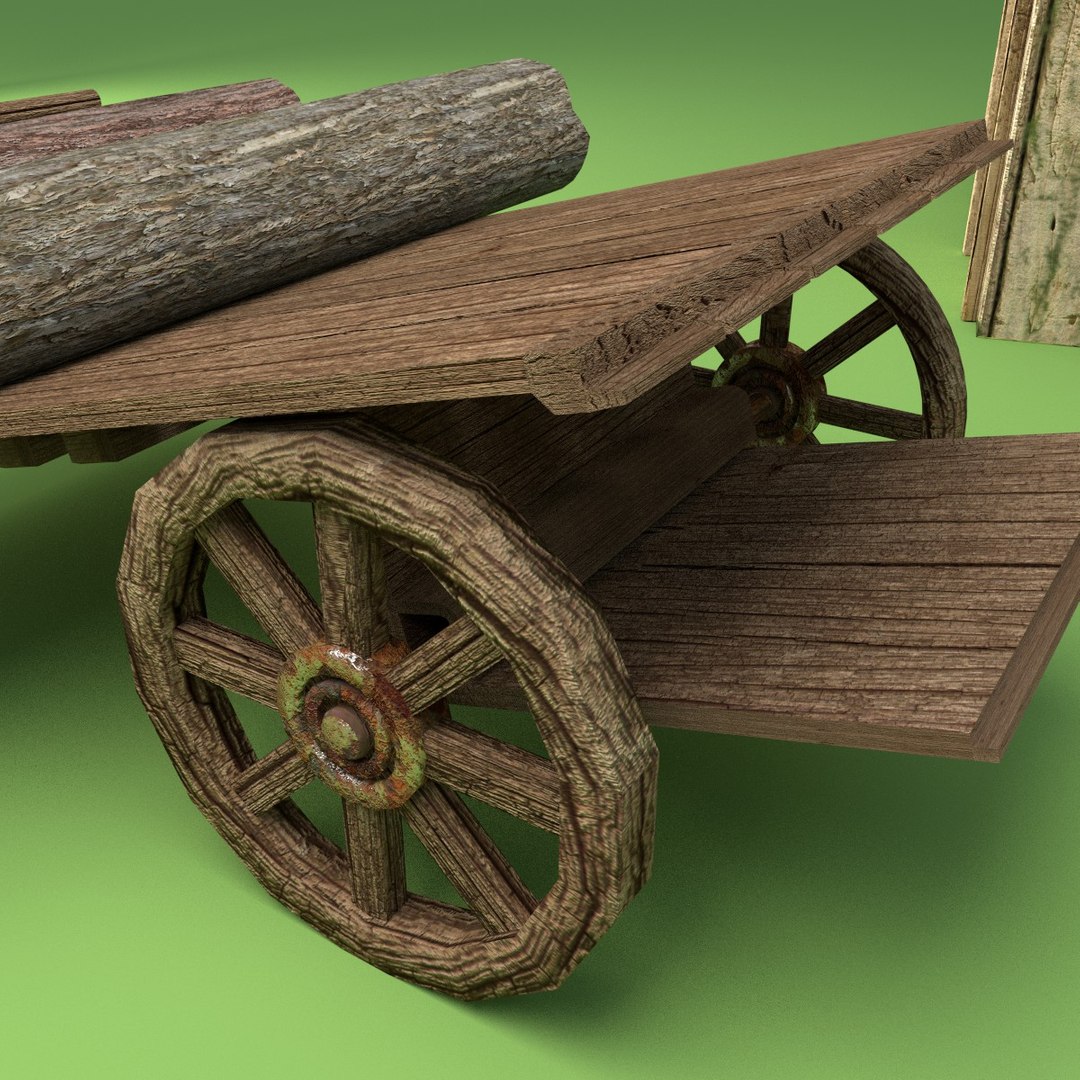 3d rusted wooden hut