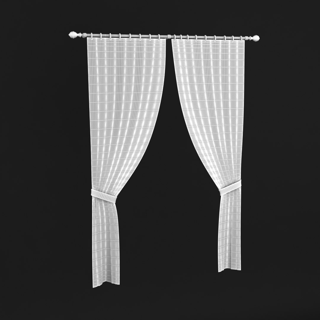 3d model curtain