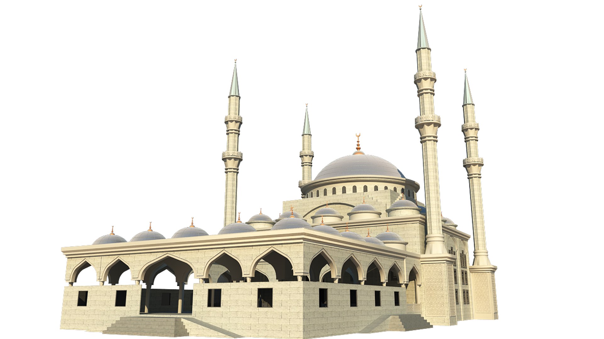 Mosque 3d Max