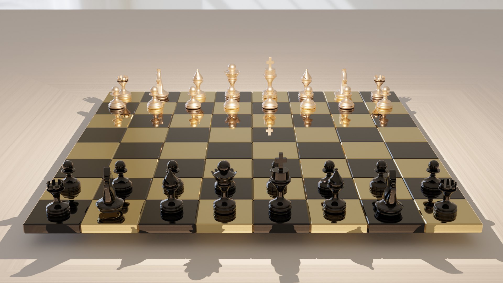Chess Board 3D Model - TurboSquid 1511757