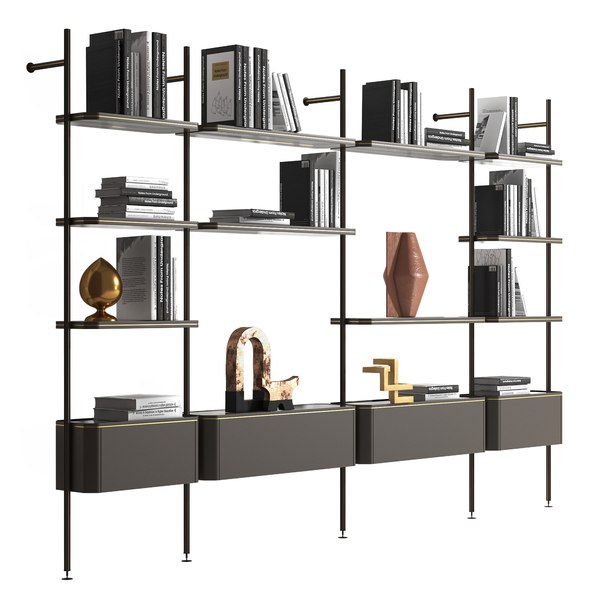 Radice bookcase by Natuzzi Italia 3D 모델 - TurboSquid 2070137