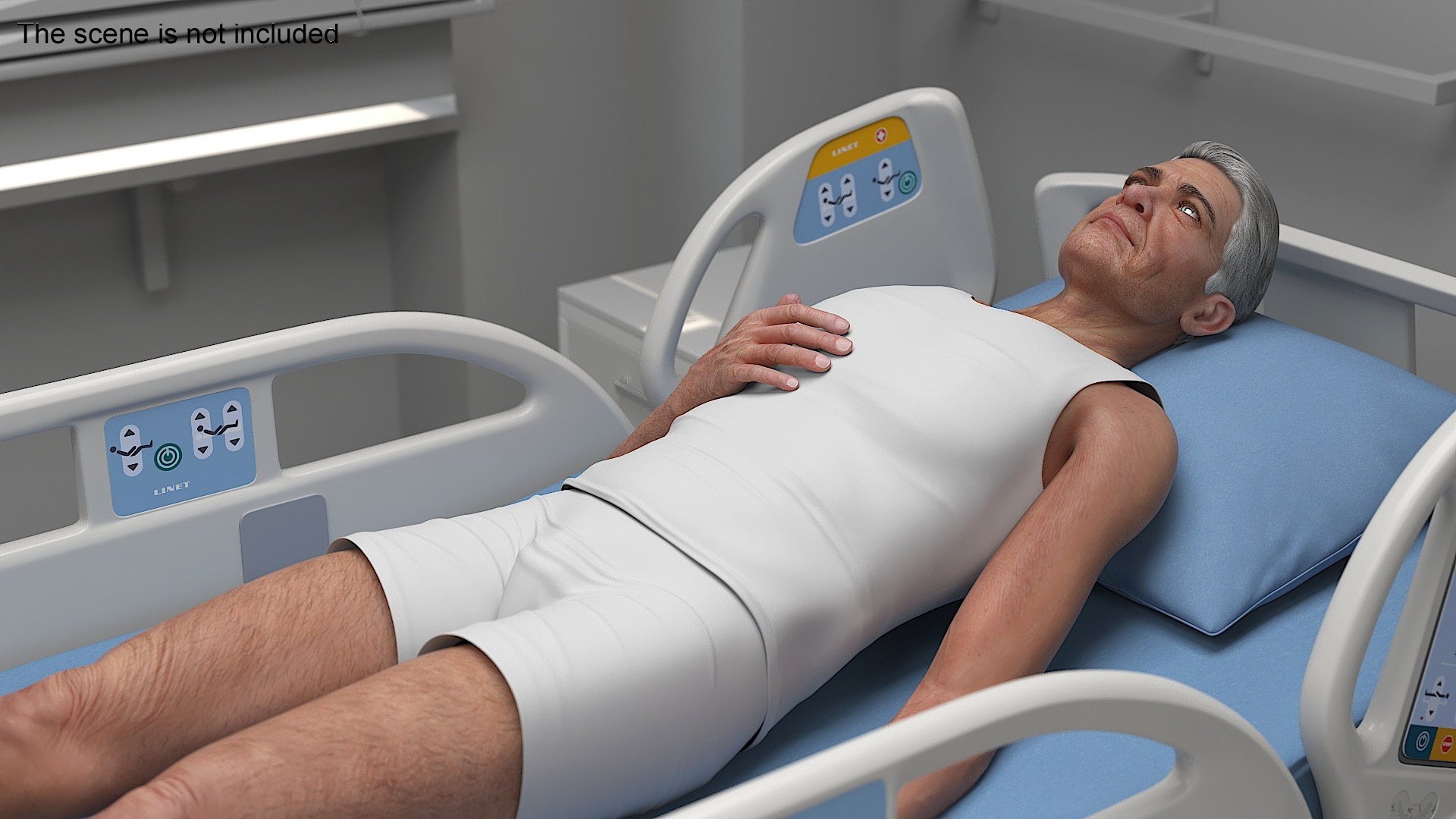 Patient With Ilizarov Apparatus On Bed 3D Model - TurboSquid 2410875