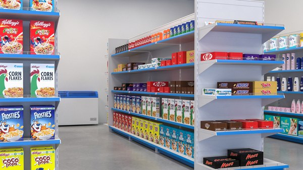 3D Interior And Exterior Grocery Store model - TurboSquid 1767176
