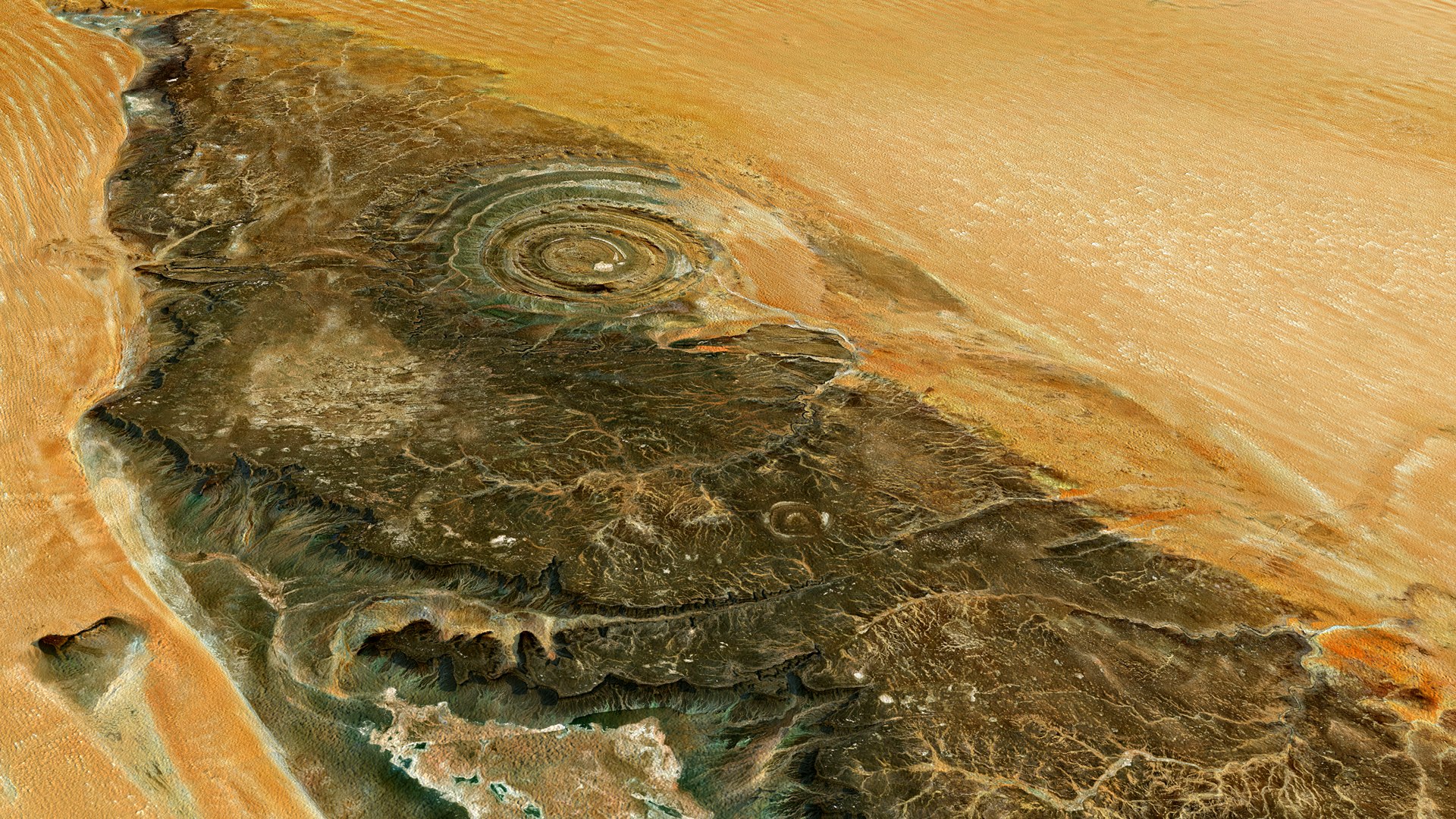 3D Richat Structure Adrar Plateau Mauritania - TurboSquid 1986575