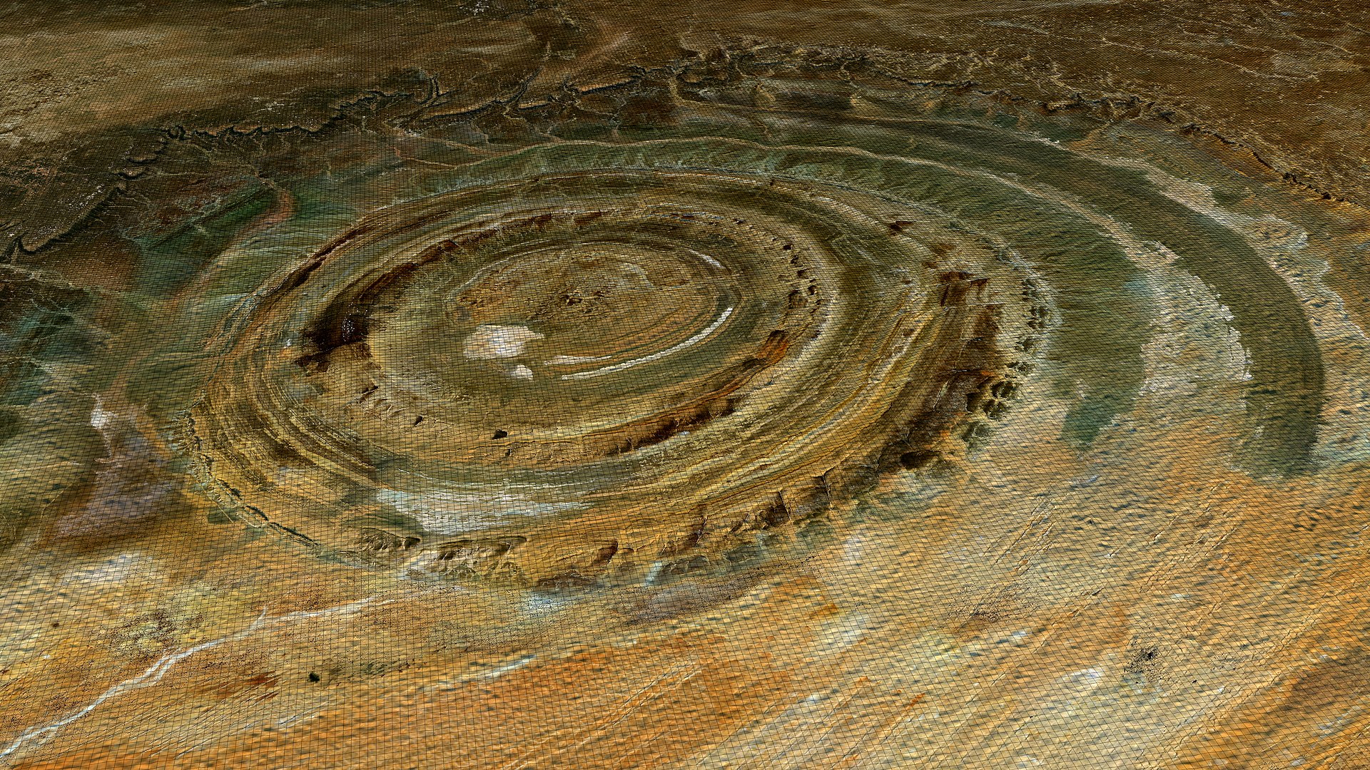 3D Richat Structure Adrar Plateau Mauritania - TurboSquid 1986575