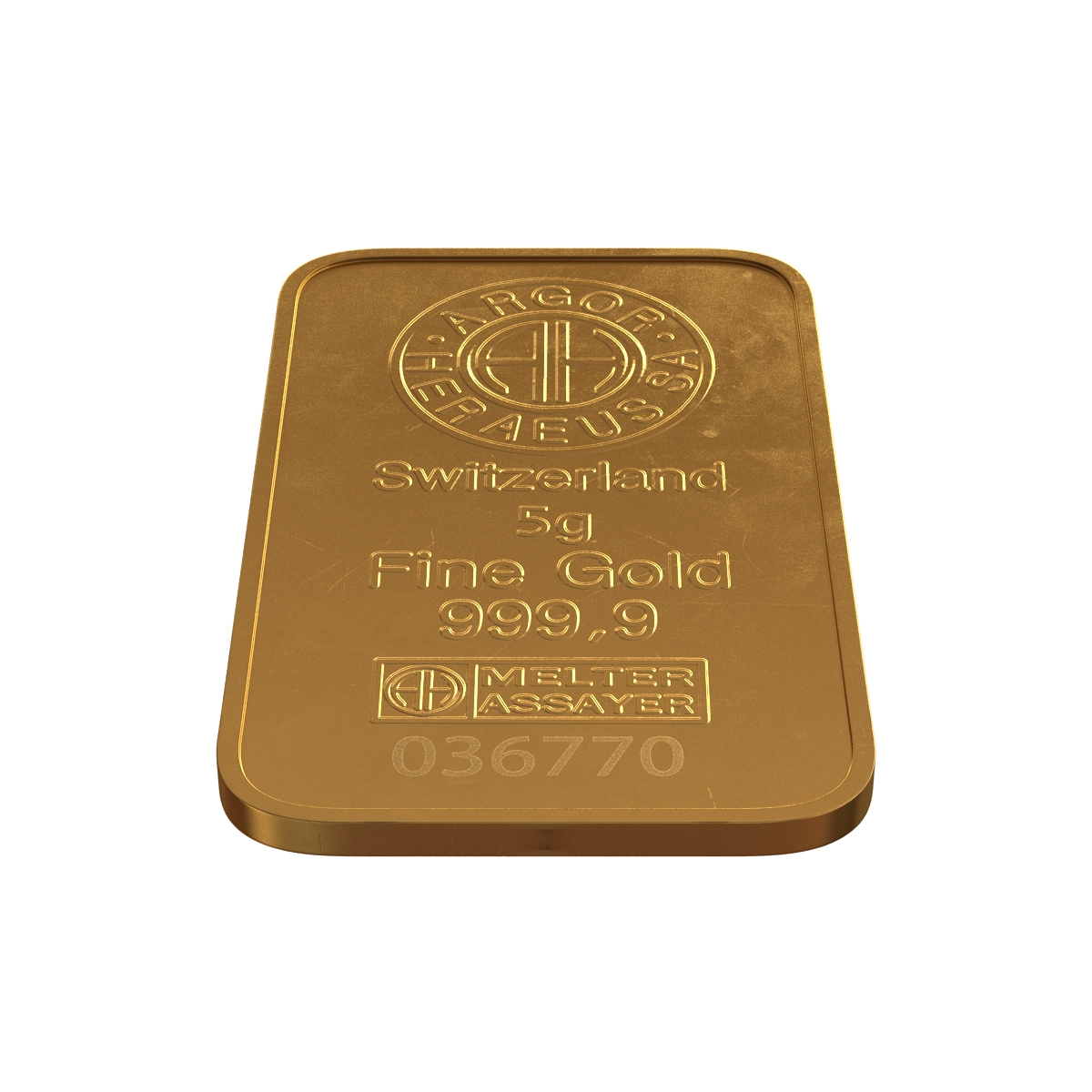 Gold bars model - TurboSquid 1150670