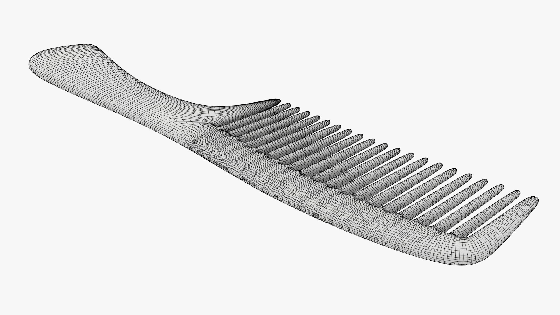 Hair comb wide 3D model - TurboSquid 1585382