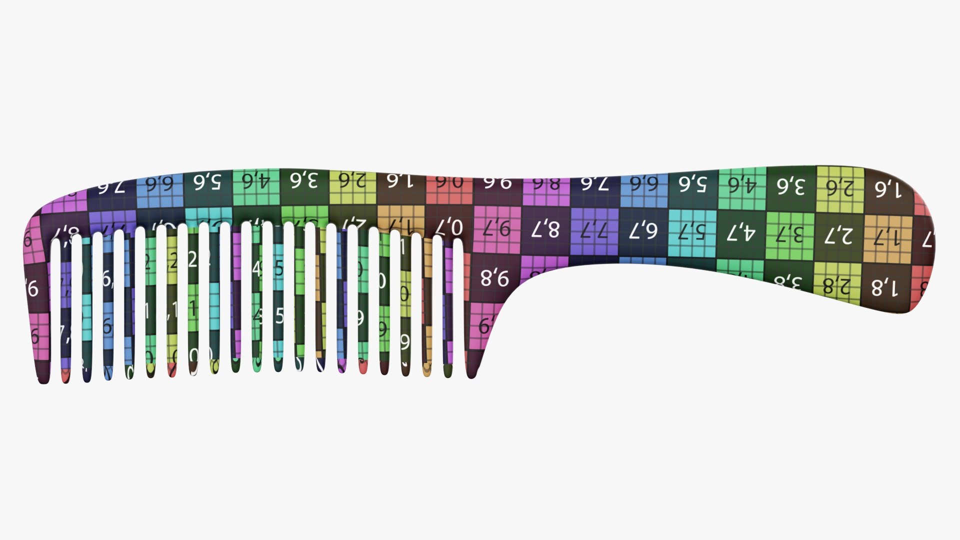 Hair comb wide 3D model - TurboSquid 1585382
