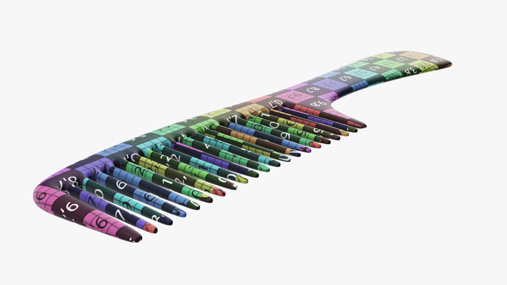 Hair comb wide 3D model - TurboSquid 1585382
