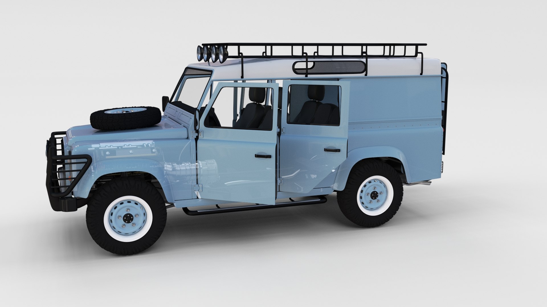 3d model land rover defender 110
