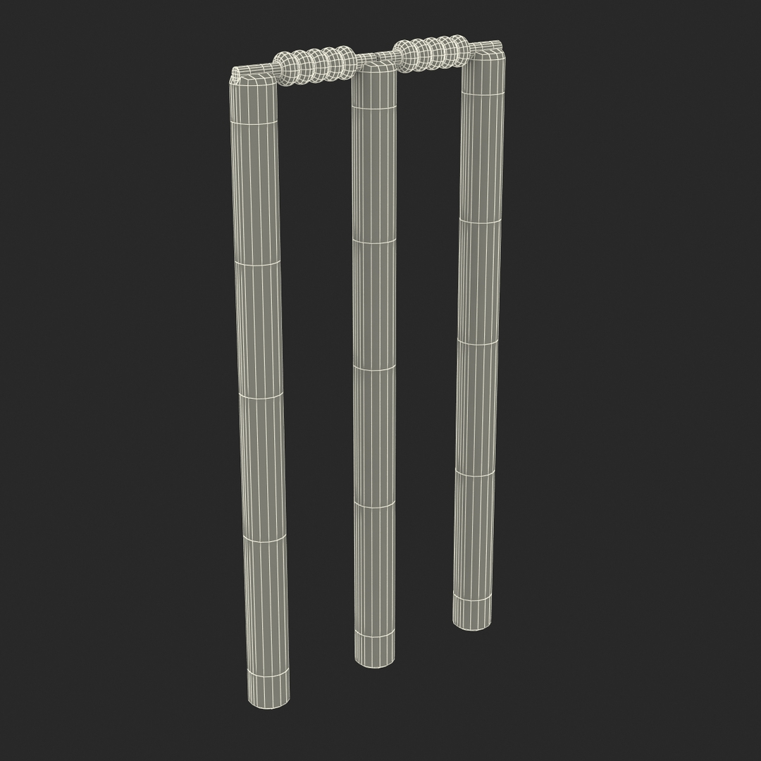 Cricket Wicket 3d Model