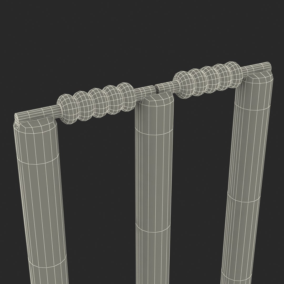 Cricket Wicket 3d Model