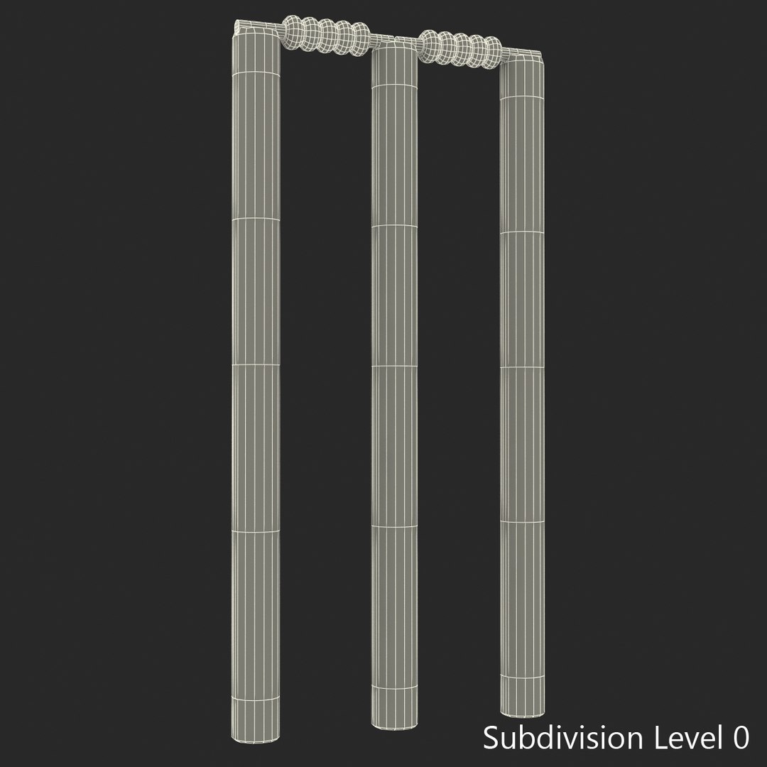 Cricket Wicket 3d Model