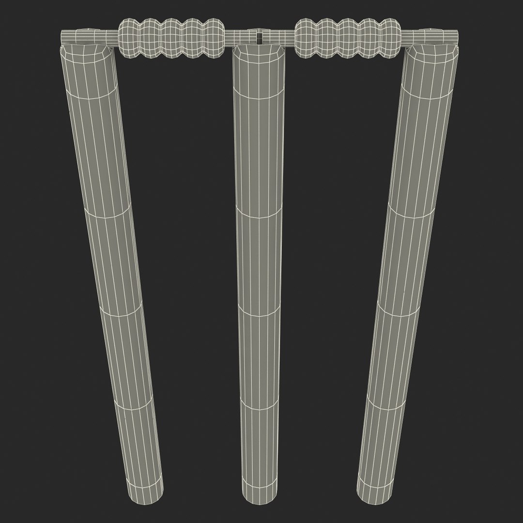 Cricket Wicket 3d Model