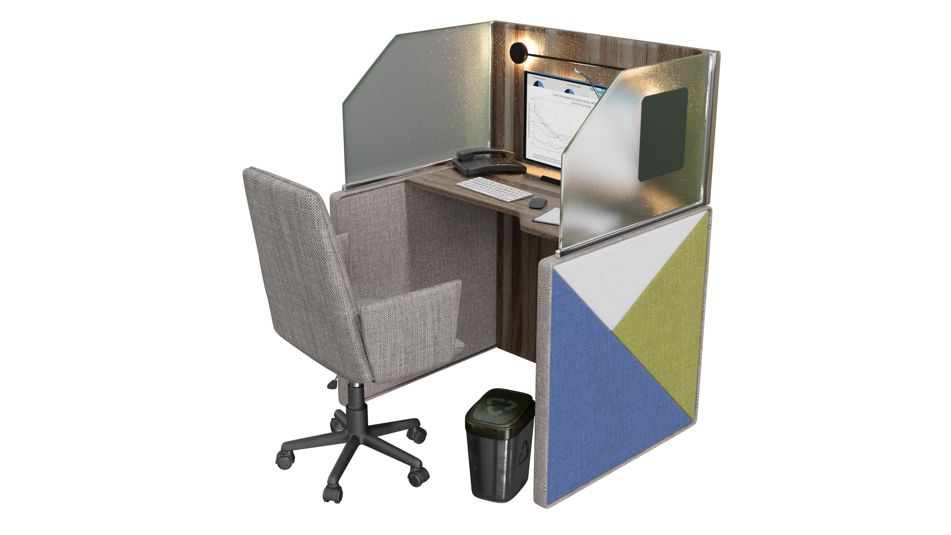 3D Center Workplace 5 - TurboSquid 1709894