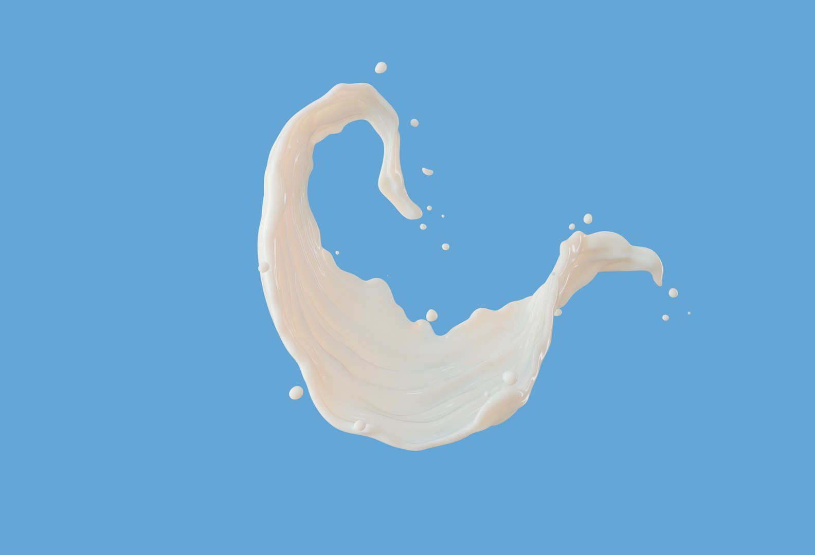 Milk Curve Splash Model - TurboSquid 2410433