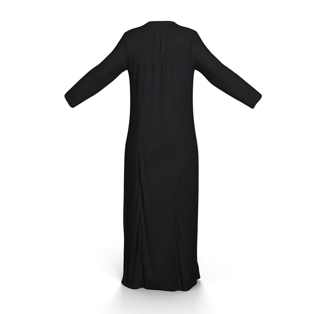 Traditional Arab Ladies Dress 3d Model