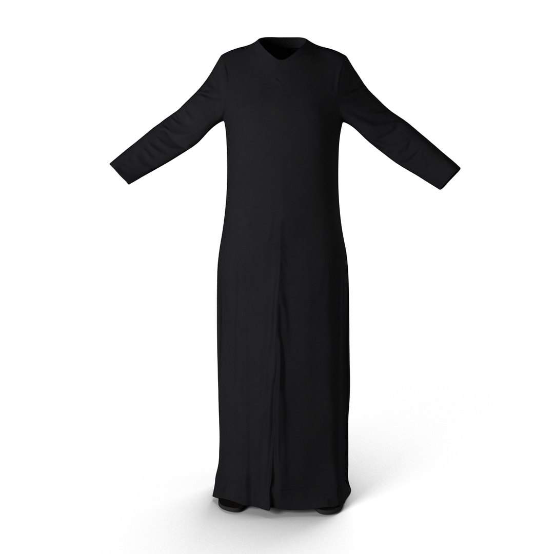 Traditional Arab Ladies Dress 3d Model