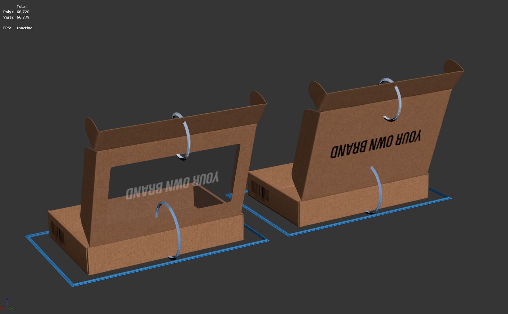 2 Cardboards box rigged animated 3D - TurboSquid 1829667