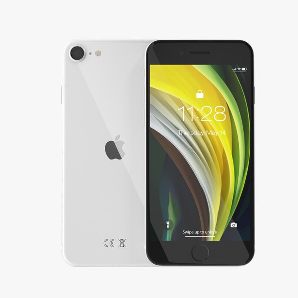 modelo 3d IPhone SE 2020 blanco - TurboSquid 1560008