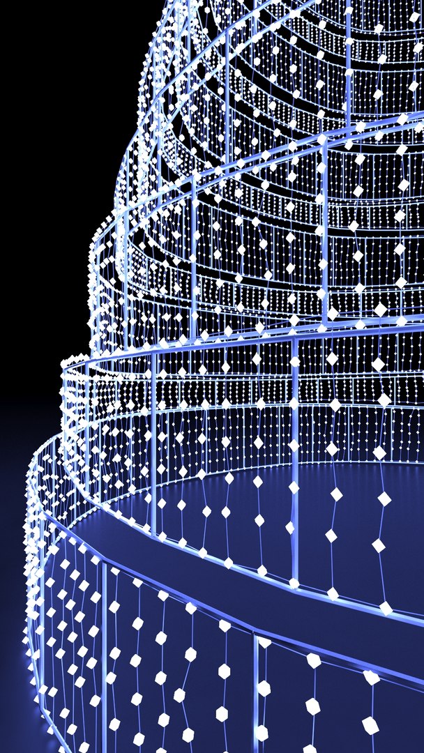 Christmas tree lights 3D model - TurboSquid 1479857