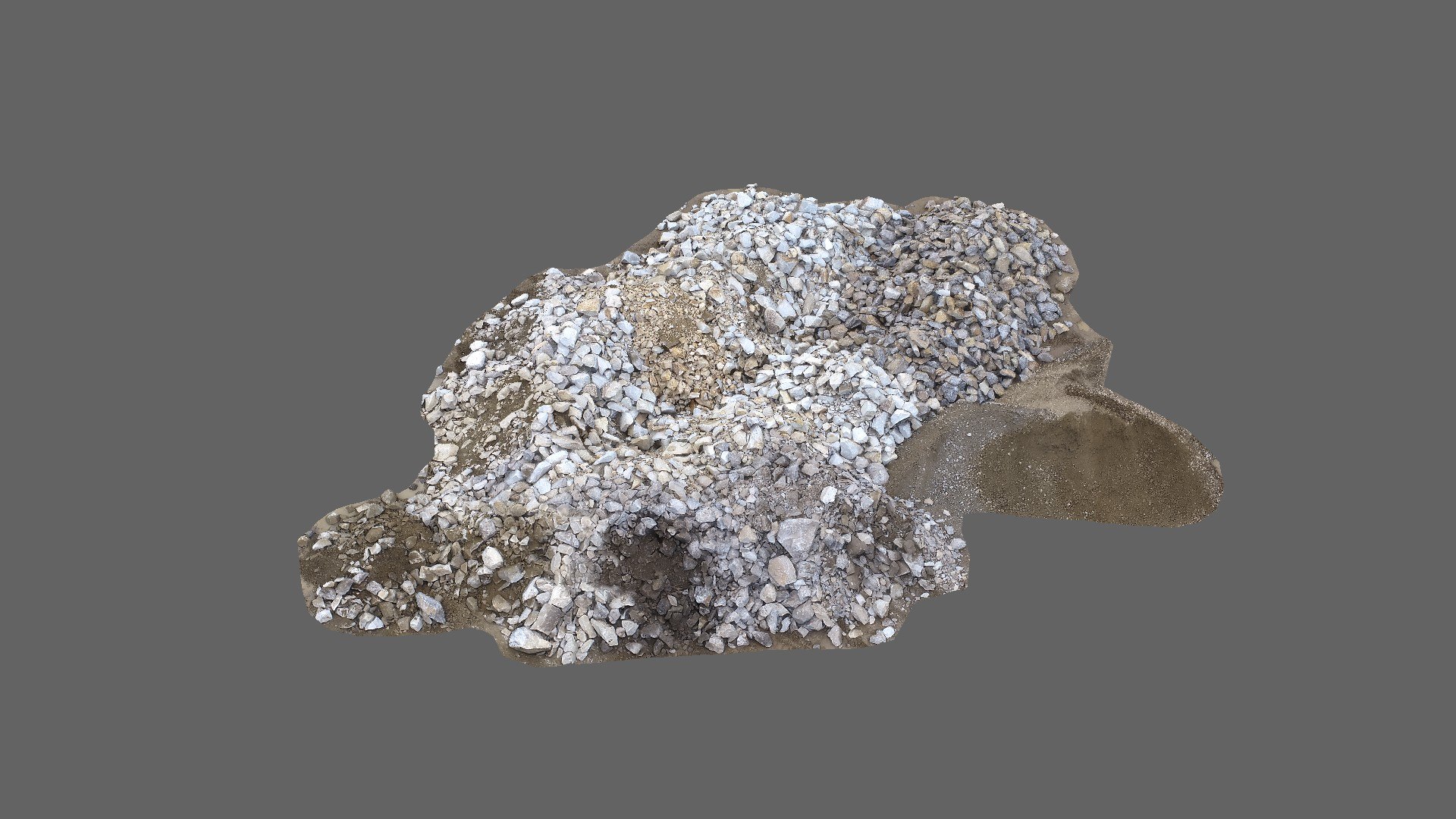 3D Heap of aggregates - pile of gravel or sand model - TurboSquid 2055601
