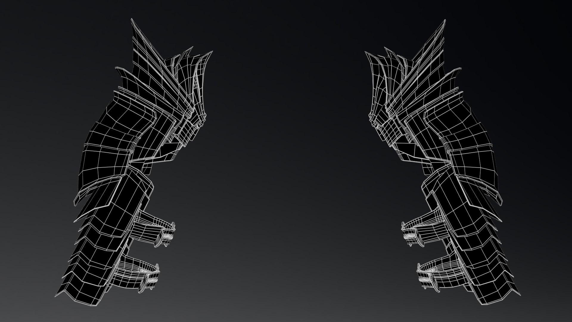Female Knight Shoulder Armor LowPoly 3D - TurboSquid 2034226