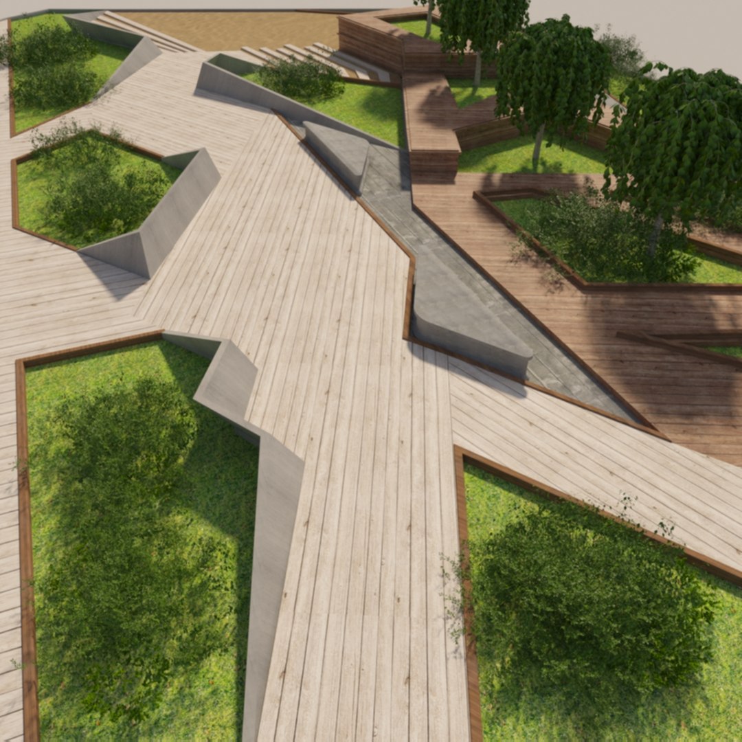 Park Corona Trees 3D - TurboSquid 1632313