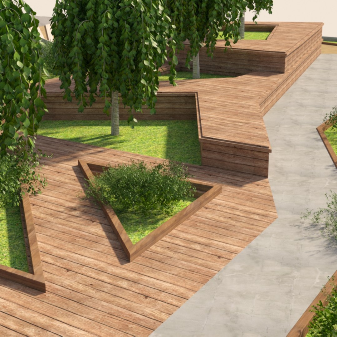 Park Corona Trees 3D - TurboSquid 1632313