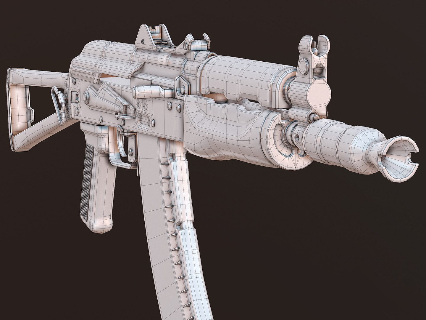 Aks 74u 3d Model Turbosquid 1939401