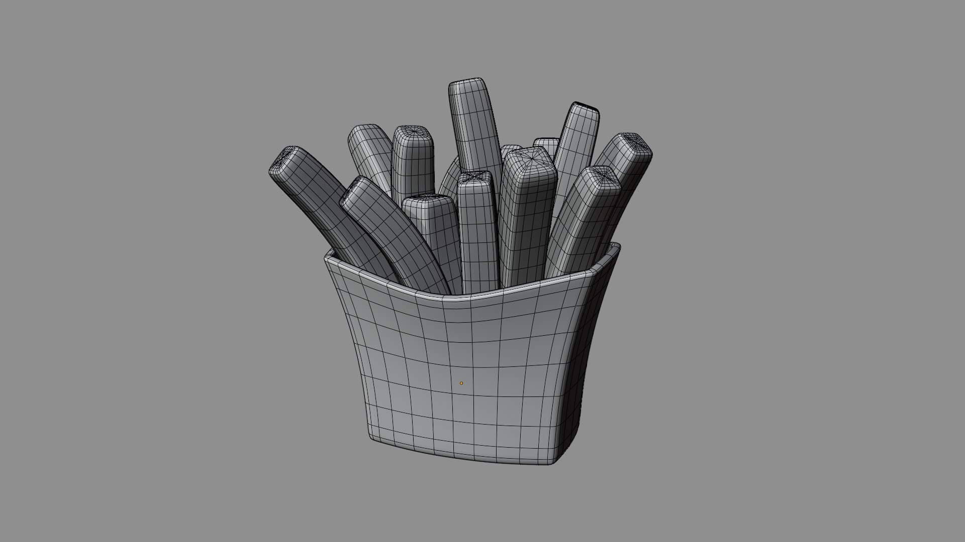 3D French Fries Stylized Model - TurboSquid 2338891