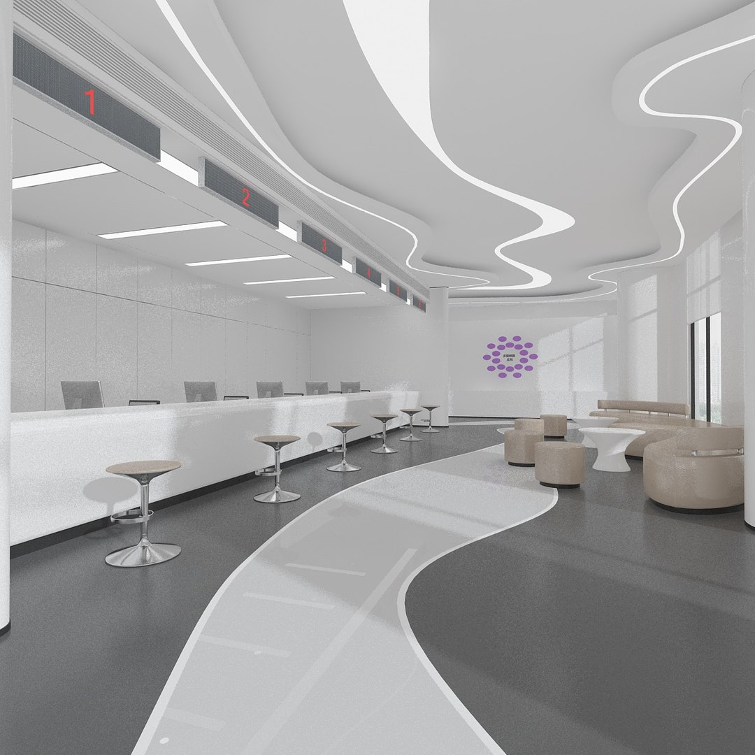 Bank Hall3D模型 - TurboSquid 2042990