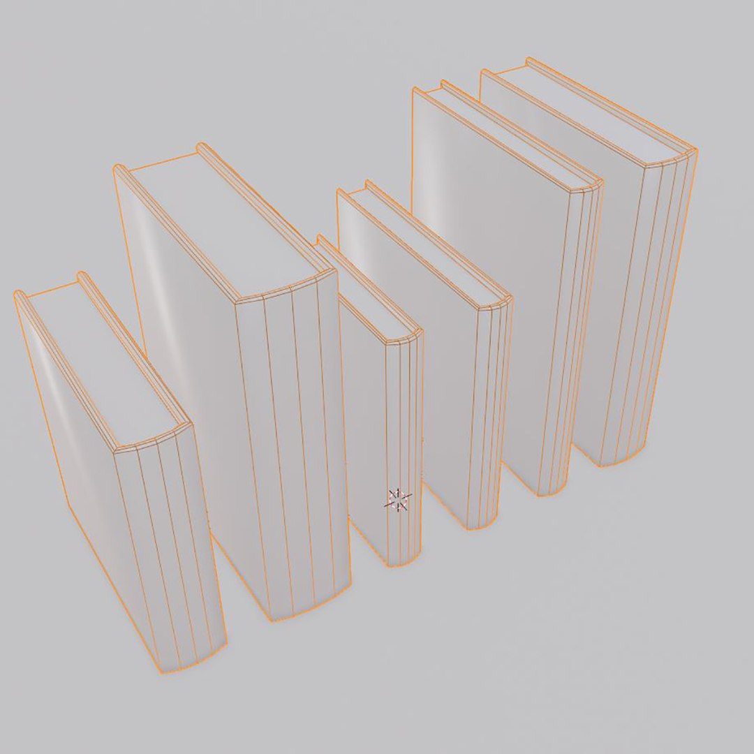 Book Collection Game Ready 3D Model - TurboSquid 1857084