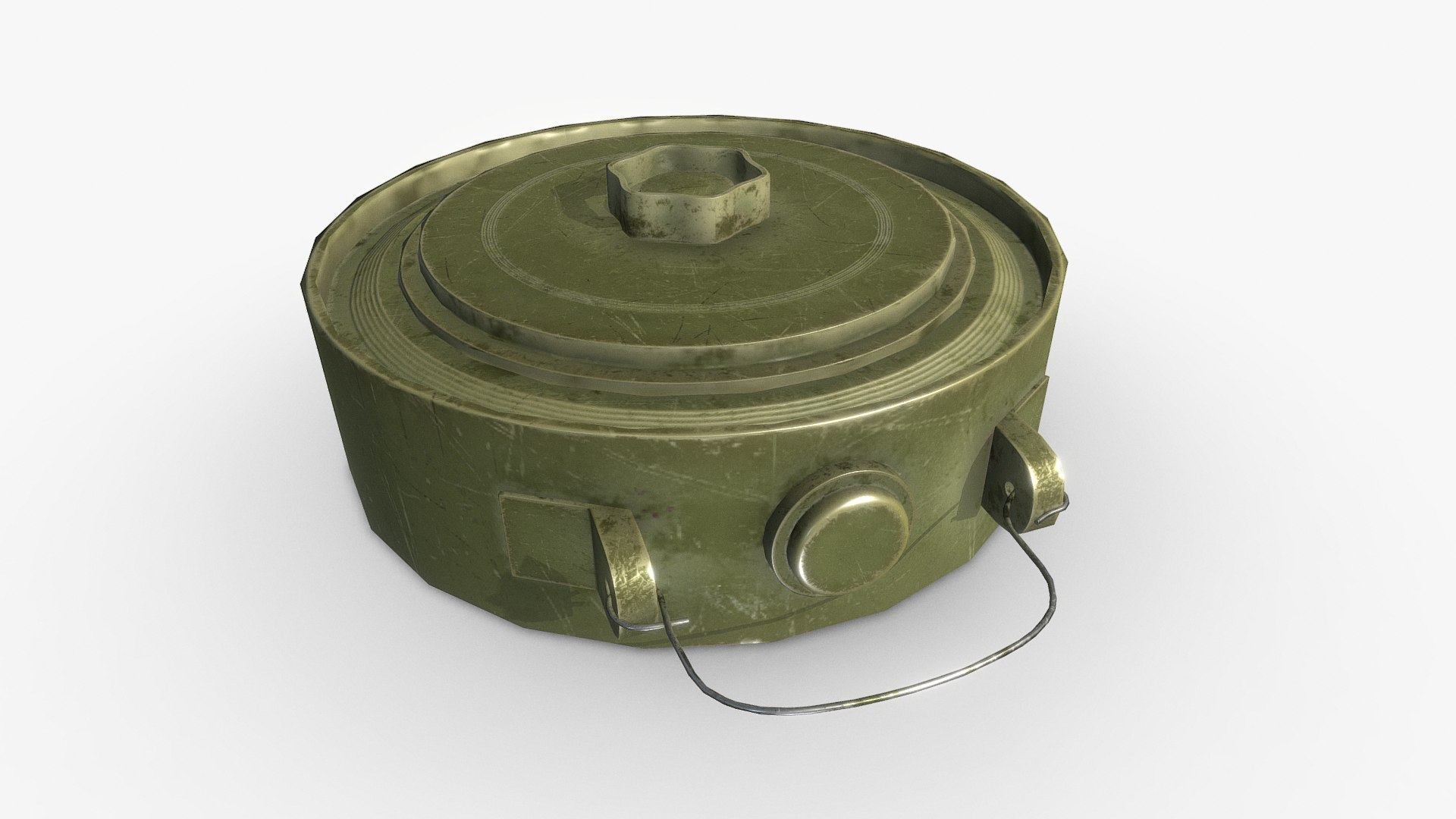 3D Anti Tank Landmine - TurboSquid 2161908
