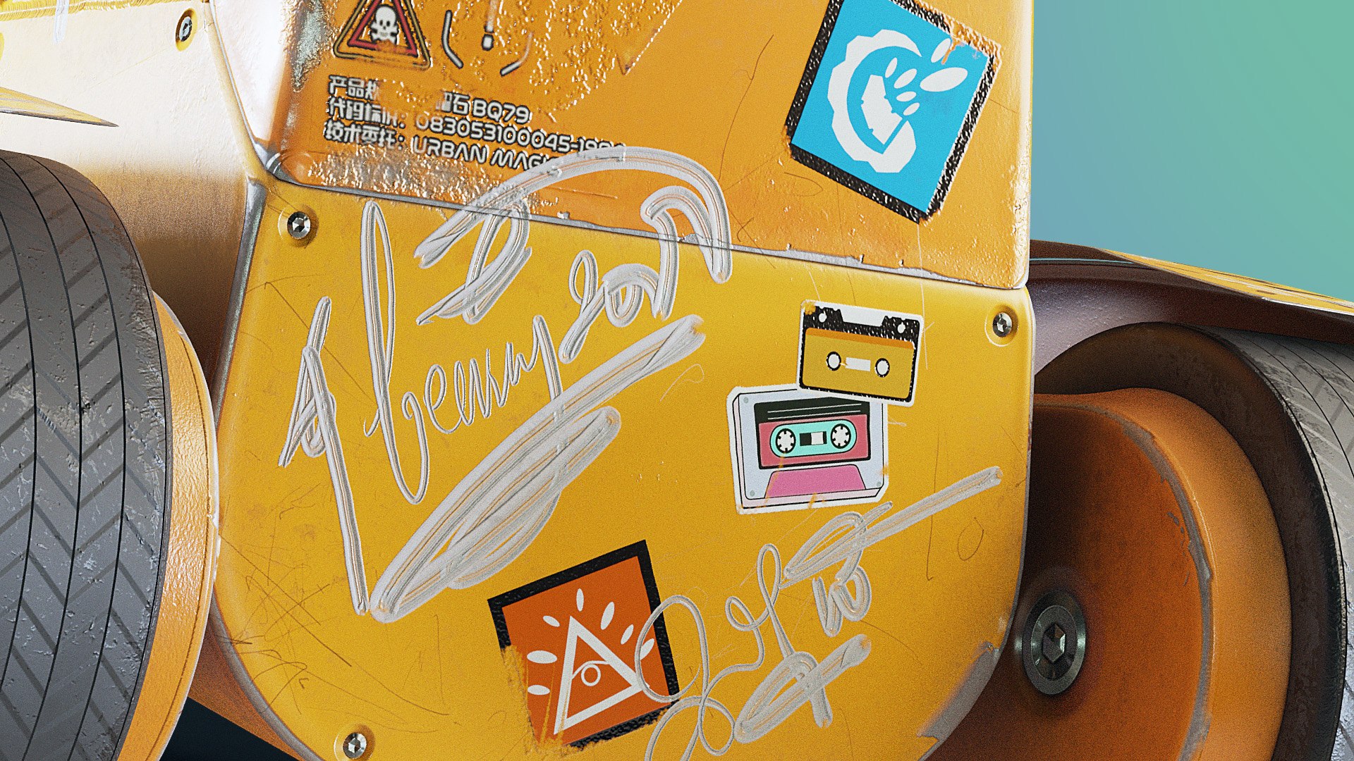 3D Cute Orange Rover Robot - Game and Film Ready - TurboSquid 1793726