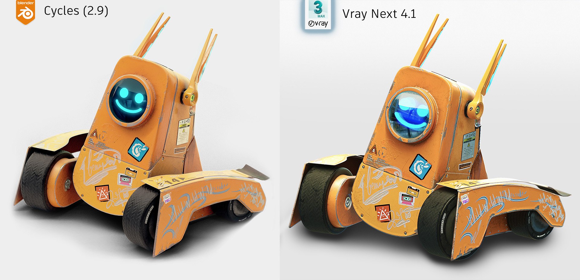 3D Cute Orange Rover Robot - Game and Film Ready - TurboSquid 1793726