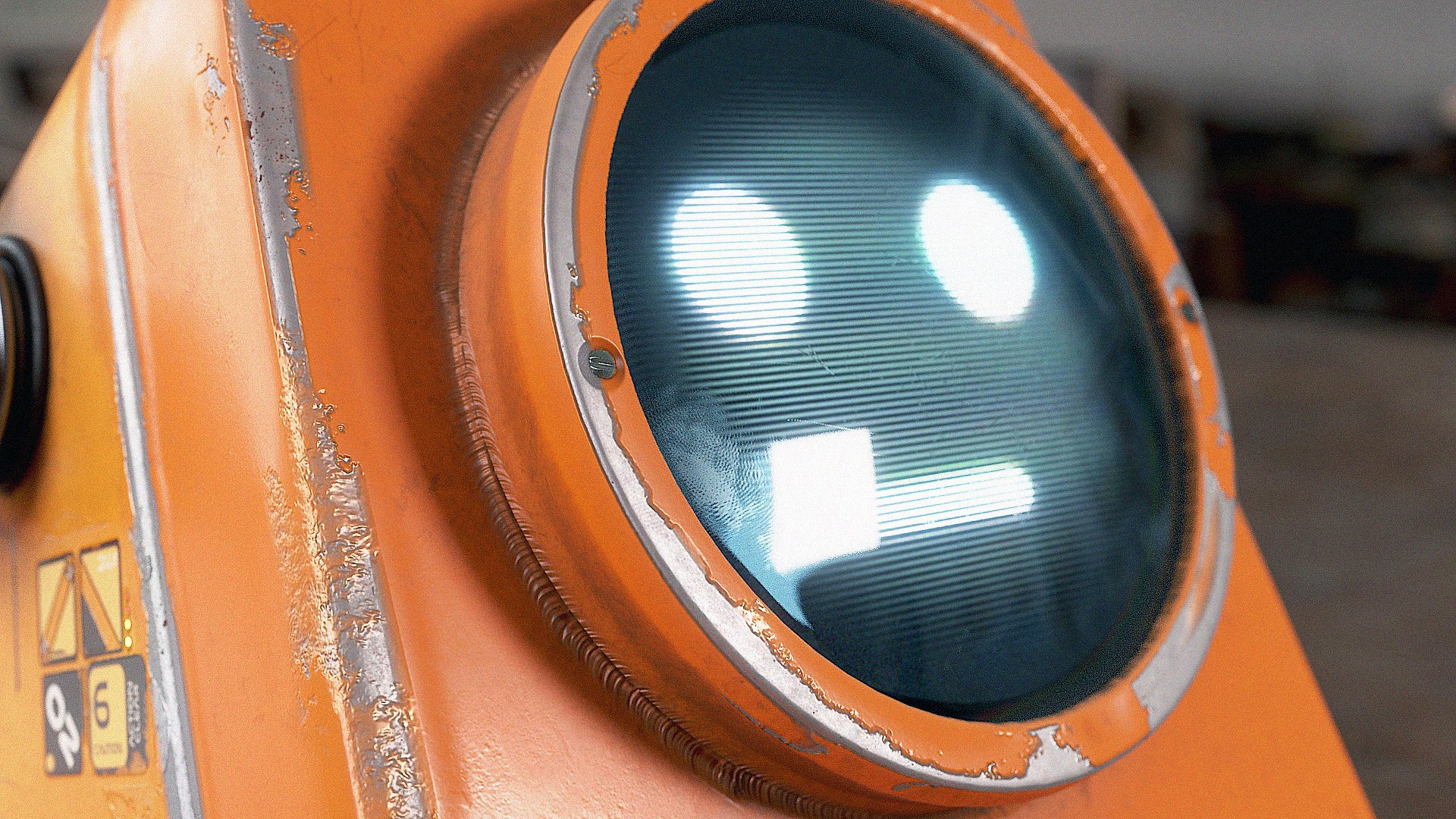 3D Cute Orange Rover Robot - Game And Film Ready - TurboSquid 1793726