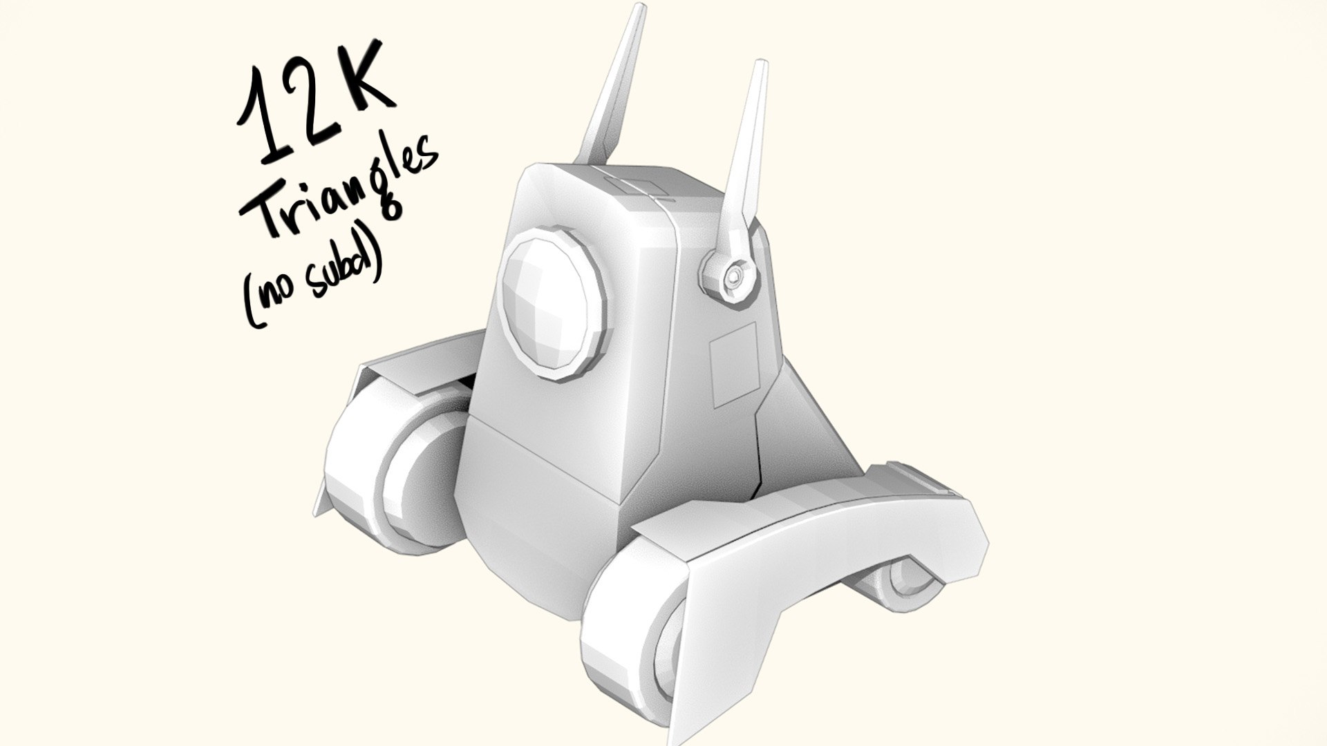 3D Cute Orange Rover Robot - Game and Film Ready - TurboSquid 1793726