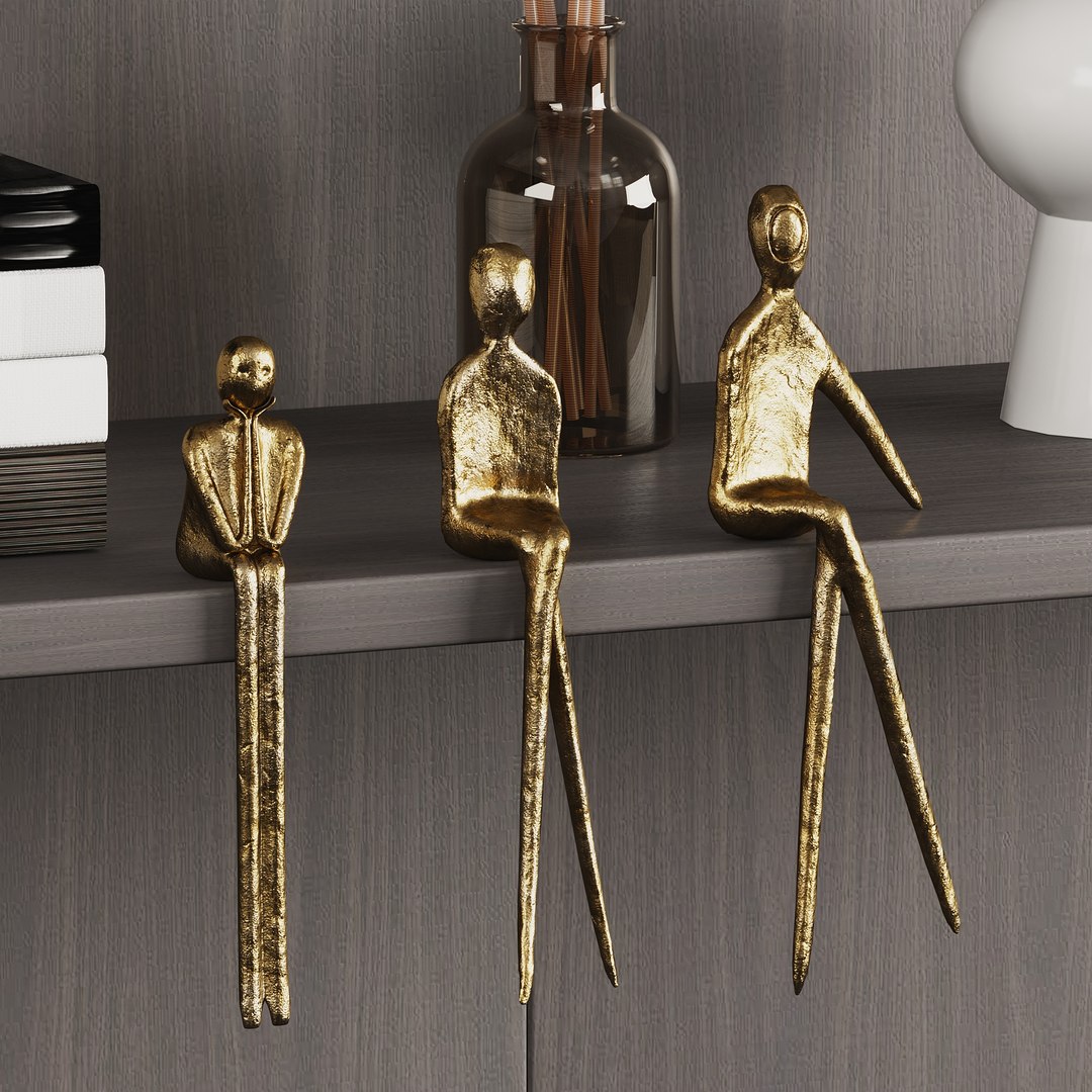 3D Three People Sculpture Model - TurboSquid 2083978