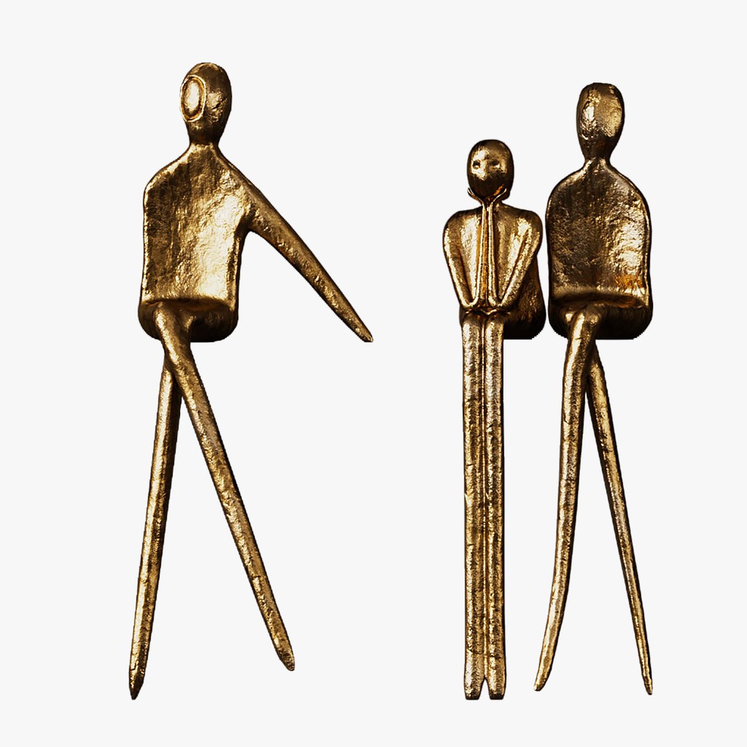 3D Three People Sculpture Model - TurboSquid 2083978