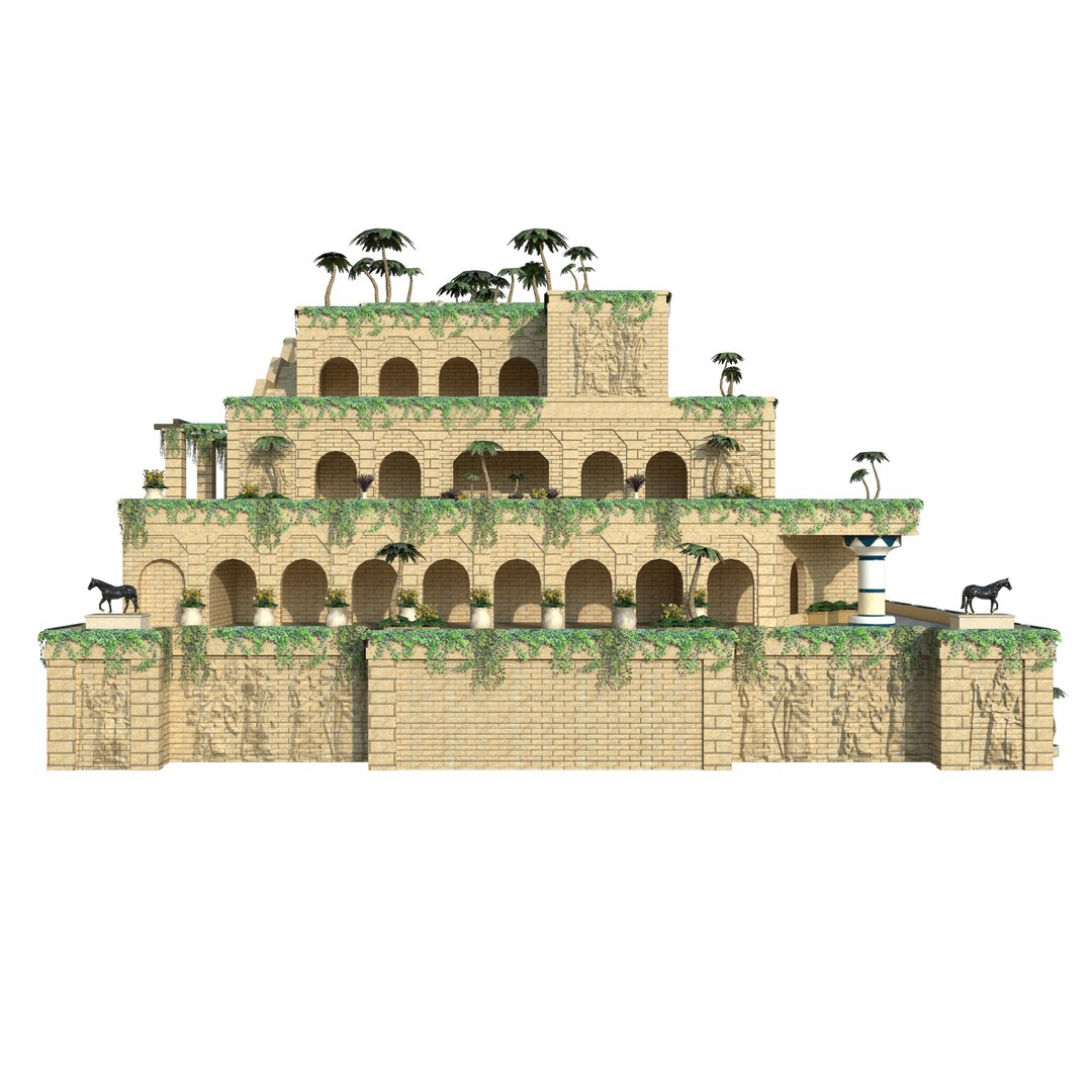 3D Hanging Gardens Babylon Model - TurboSquid 1218731