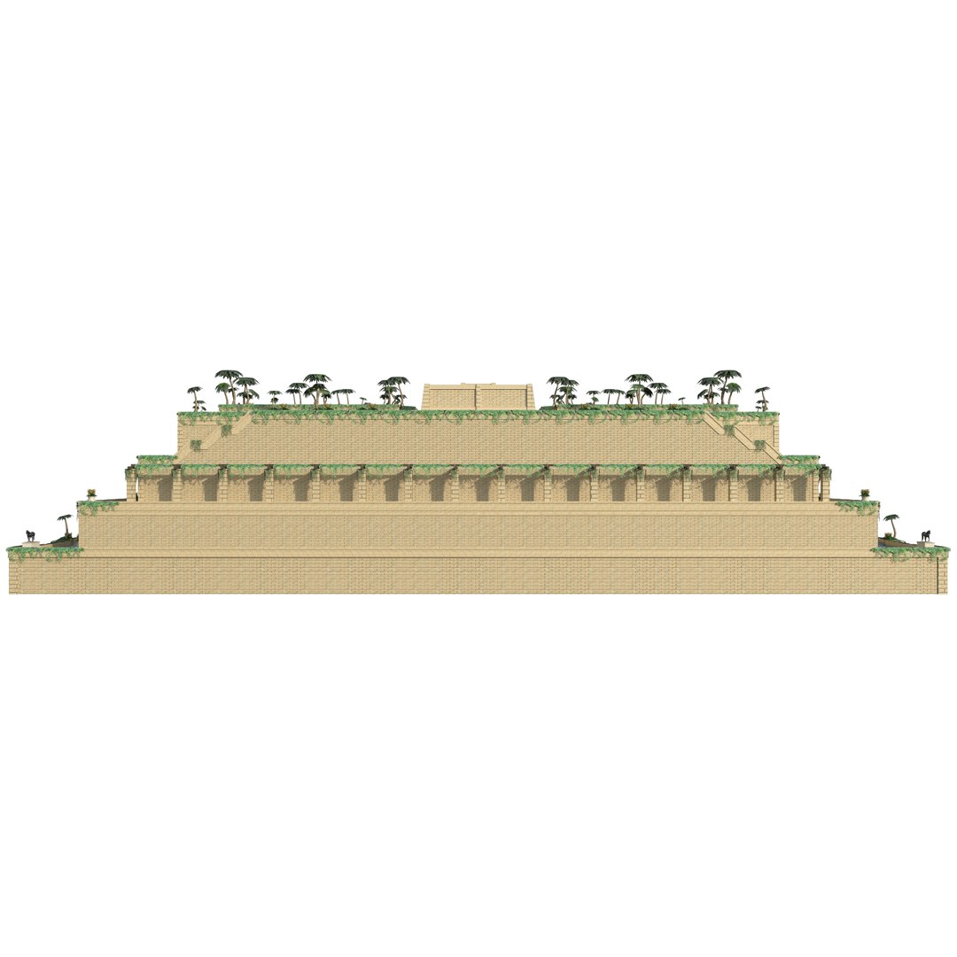 3D Hanging Gardens Babylon Model - TurboSquid 1218731