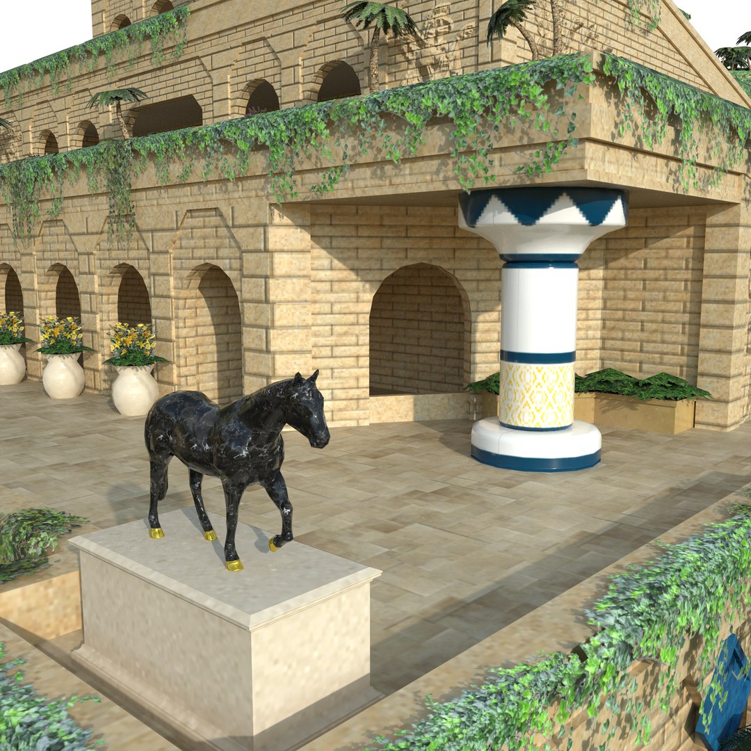 3D Hanging Gardens Babylon Model - TurboSquid 1218731