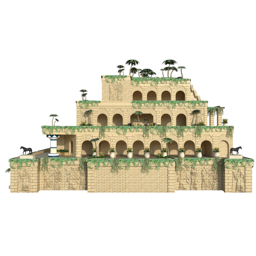 3D Hanging Gardens Babylon Model - TurboSquid 1218731